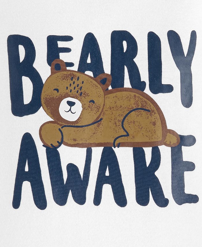 Carter's Baby Boys 4-Pc. Snug-Fit Cotton Bearly Awake Pajamas Set - Macy's