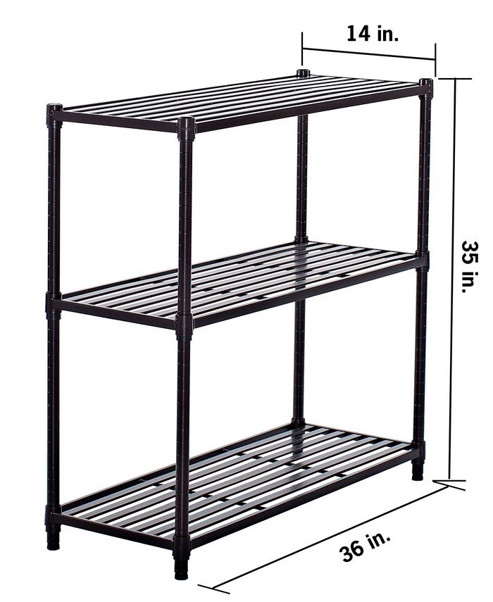 TRINITY 3-Tier Slat Shelving Rack - Macy's