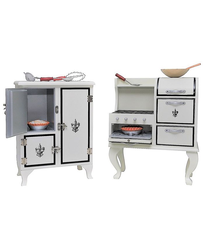 The Queen's Treasures 1930's American Style Icebox With Milk, Eggs and ...