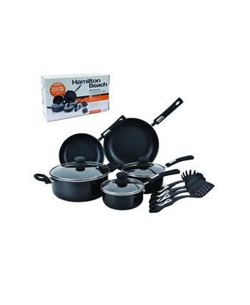 Hamilton Beach 12-Piece Non-Stick Aluminum Cookware Set - Macy's