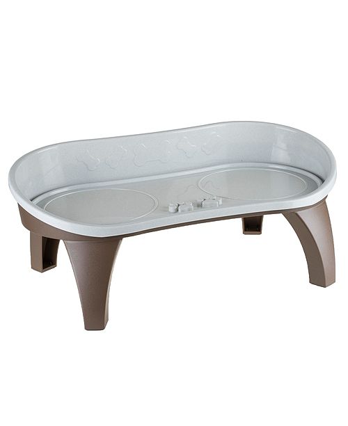 PetMaker Elevated Pet Feeding Tray With Splash Guard and Non-Skid By ...