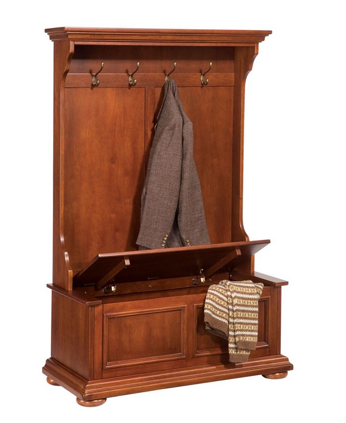 Home Styles Homestead Distressed Nutmeg Hall Tree - Macy's