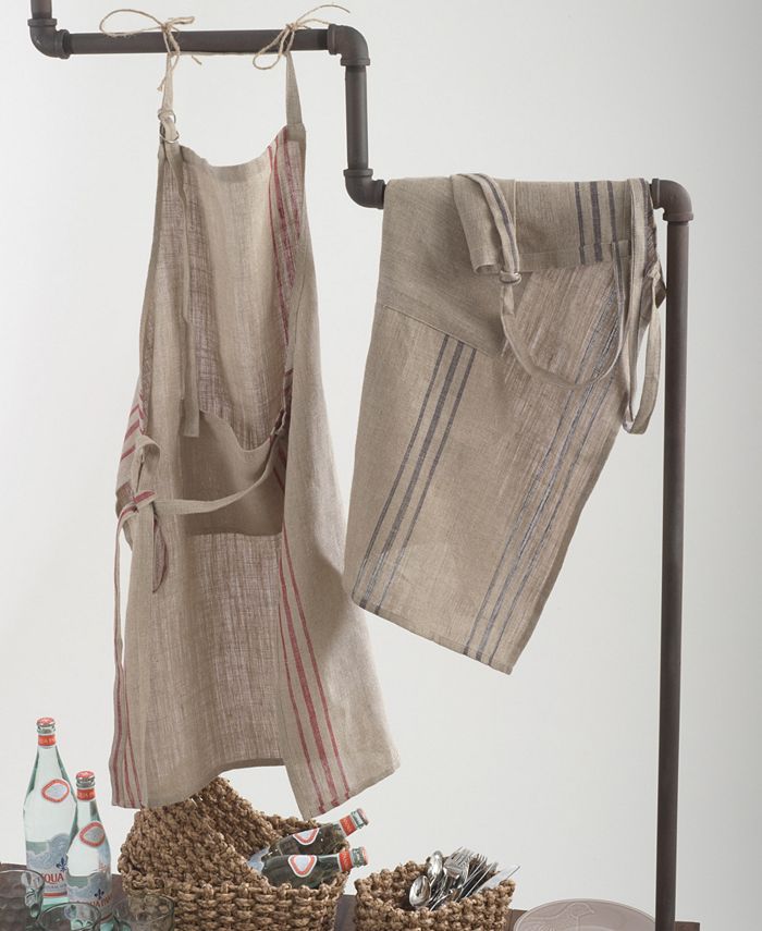 Saro Lifestyle Striped Design Apron - Macy's