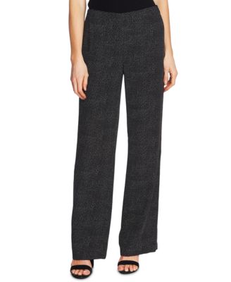 CeCe Printed High-Rise Wide-Leg Pants - Macy's