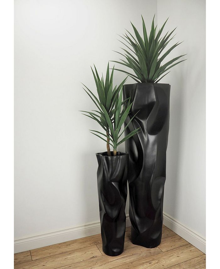 Le Present Lux Textura Fiberglass Planter 60" - Macy's