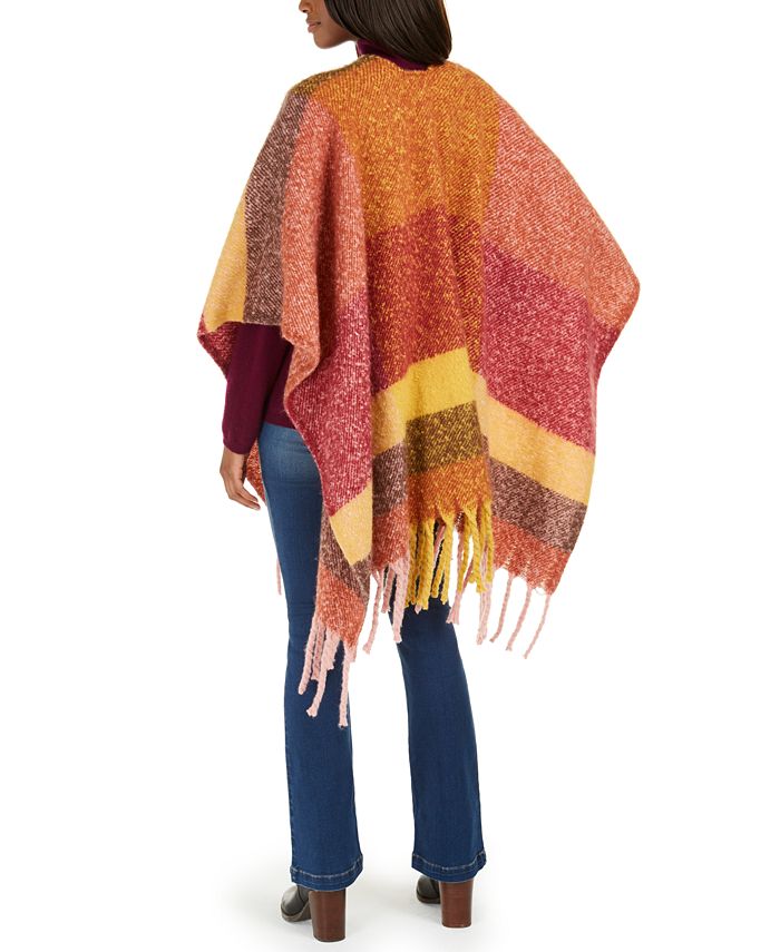 Cejon Super-Soft Check Ruana - Macy's