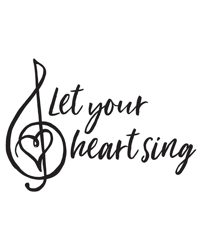WallPops Heart Sing Wall Quote - Macy's