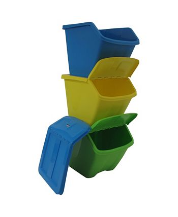 TAURUS 10 Gallon Stackable Shutter Bin 3 Piece Set - Macy's