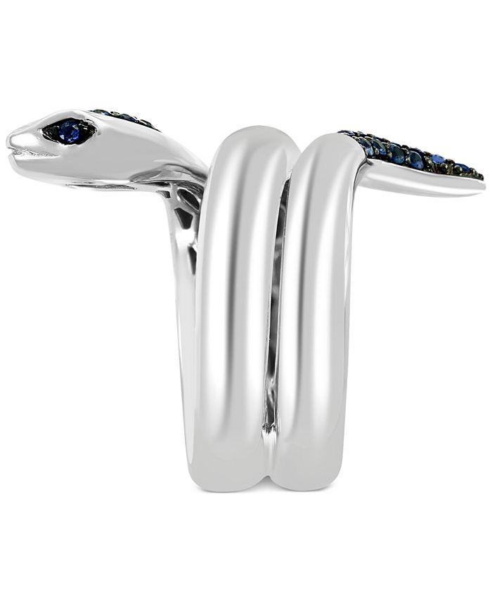 EFFY Collection EFFY® Sapphire Snake Ring (1/3 ct. t.w.) in Sterling ...