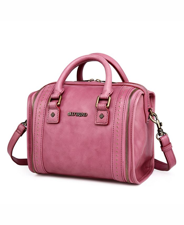 OLD TREND Women's Genuine Leather Mini Trunk Crossbody Bag - Macy's