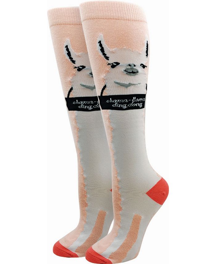 Sock Harbor Knee High Shama Llama Socks - Macy's
