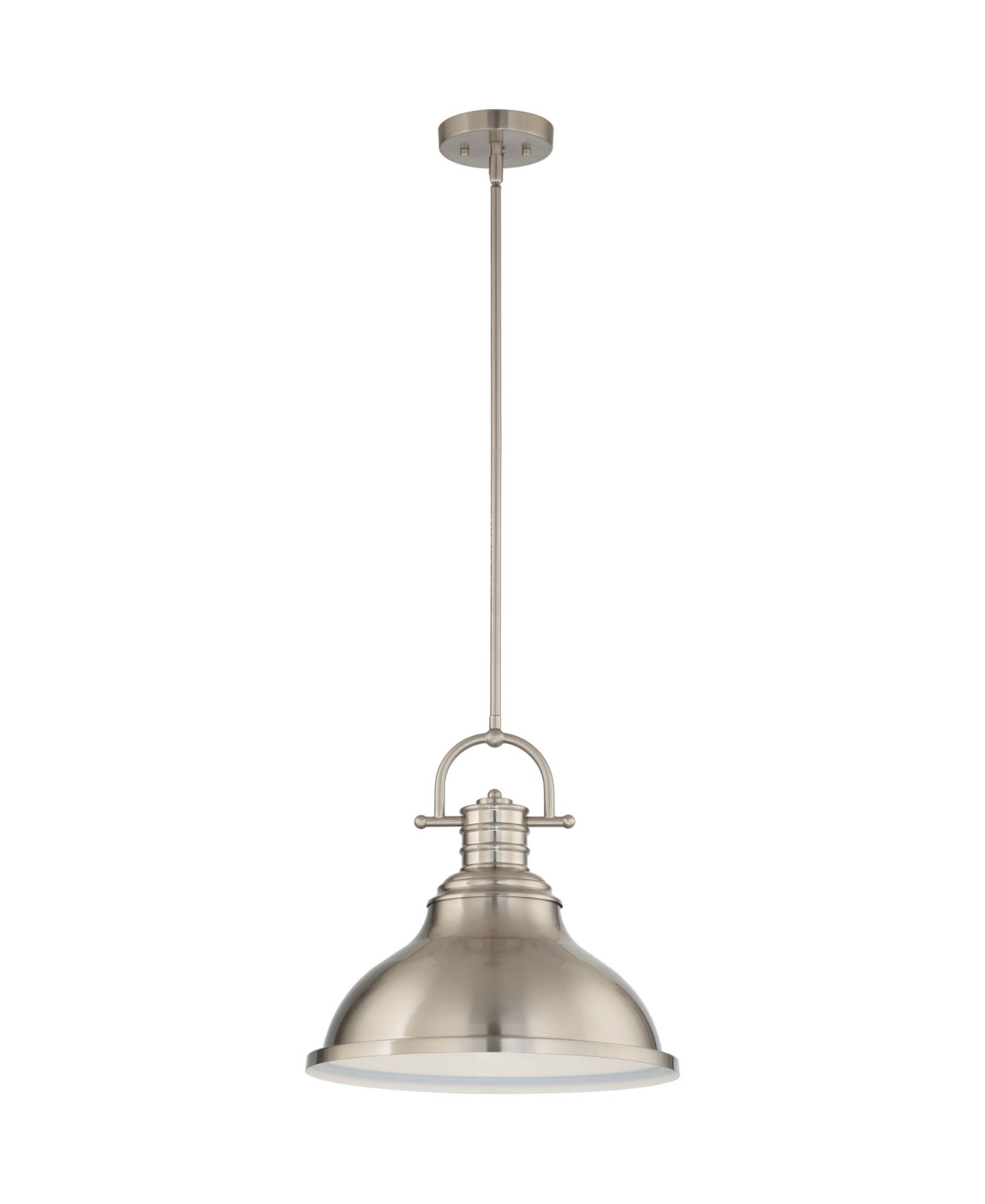 Click here for Volume Lighting 1-Light Downrod Pendant - Silver prices