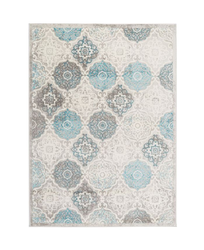 Global Rug Designs Jano JAN01 Gray 9'2" x 12'5" Area Rug - Macy's