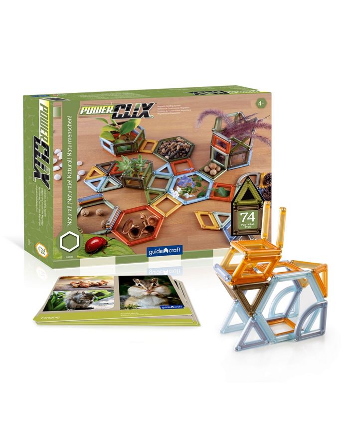 Guidecraft, Inc Guidecraft Power Clix Frames Natural - 74 Pieces Set ...