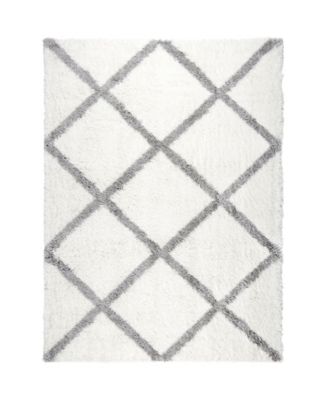 Global Rug Designs Riley RIL02 Ivory 5'2" x 7'2" Area Rug - Macy's