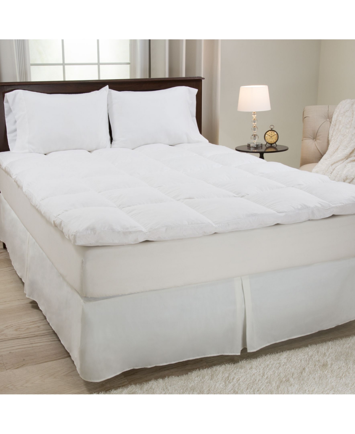 Click here for Baldwin Gusset 2 Mattress Topper  Queen - White prices