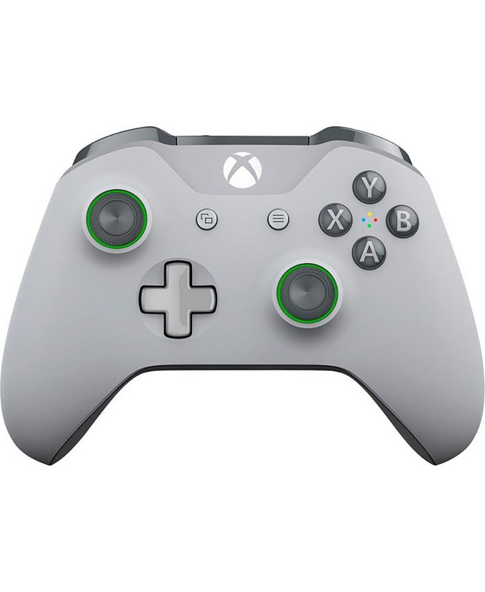 Microsoft Xbox One Wireless Controller - Green and Grey - Macy's