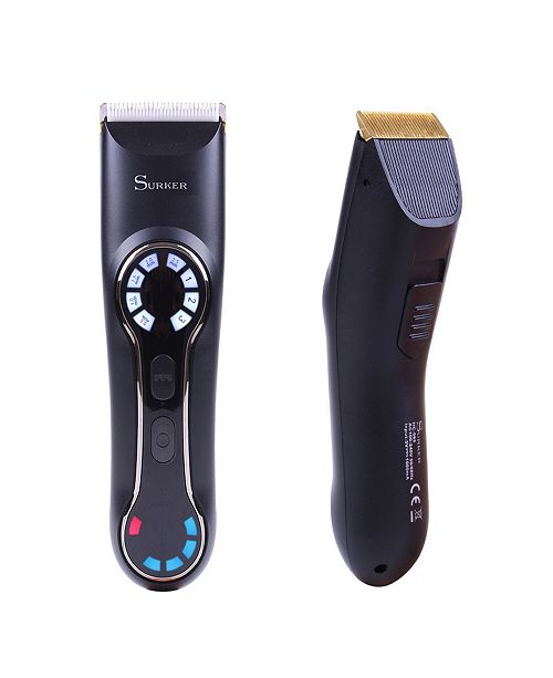 Surker HC-565 PRO Cordless Titanium Ceramic Blade Hair Clippers 12 ...