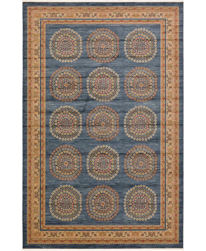 Bayshore Home Ojas Oja2 Navy Blue Area Rug Collection & Reviews - Rugs ...