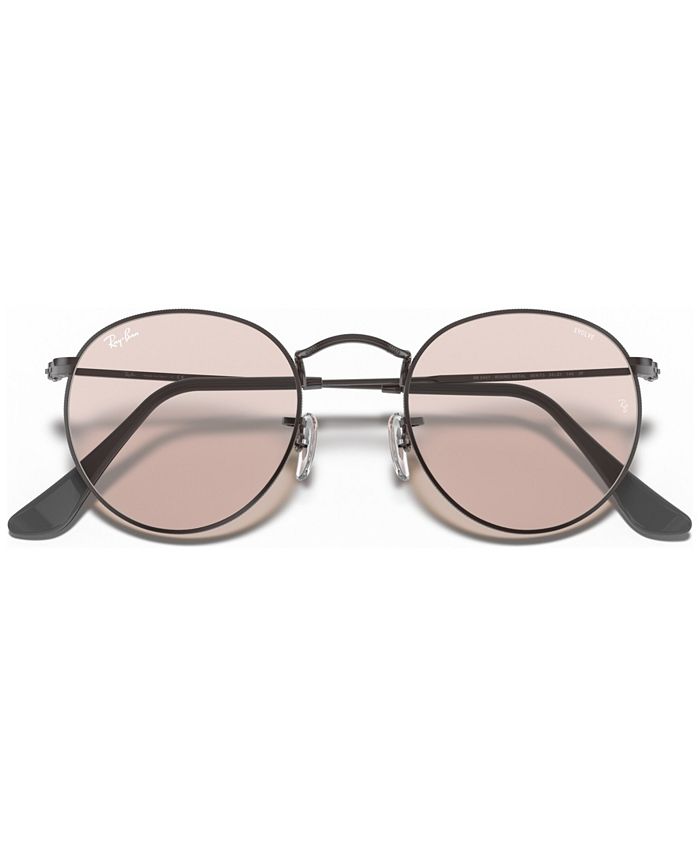 Ray-Ban Photochromatic Sunglasses, RB3447 Round Evolve - Macy's