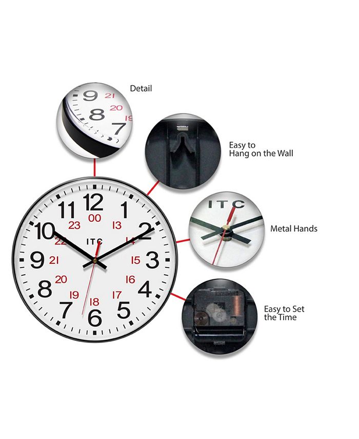 Infinity Instruments Round Wall Clock - Macy's