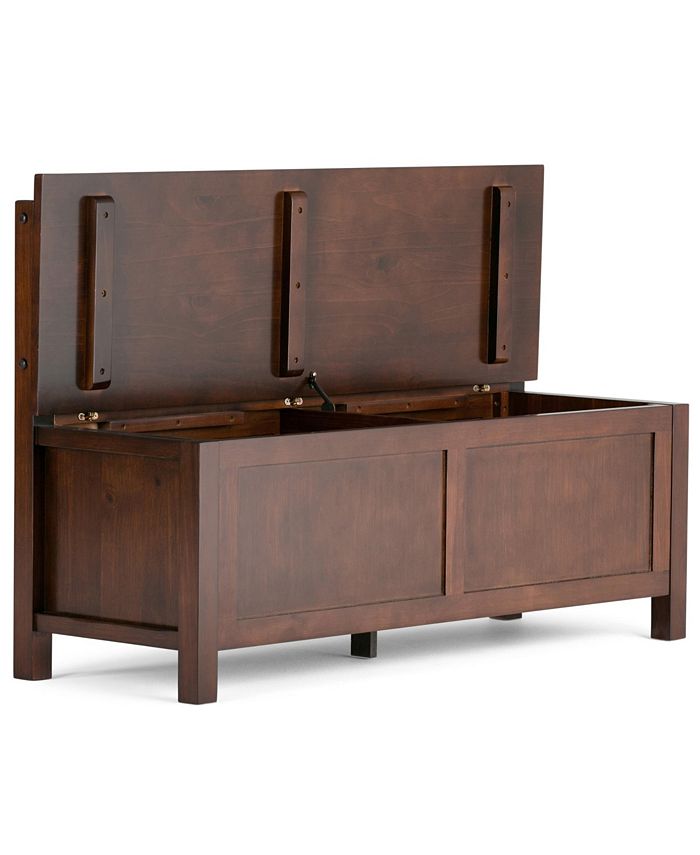 Simpli Home Artisan Storage Bench - Macy's