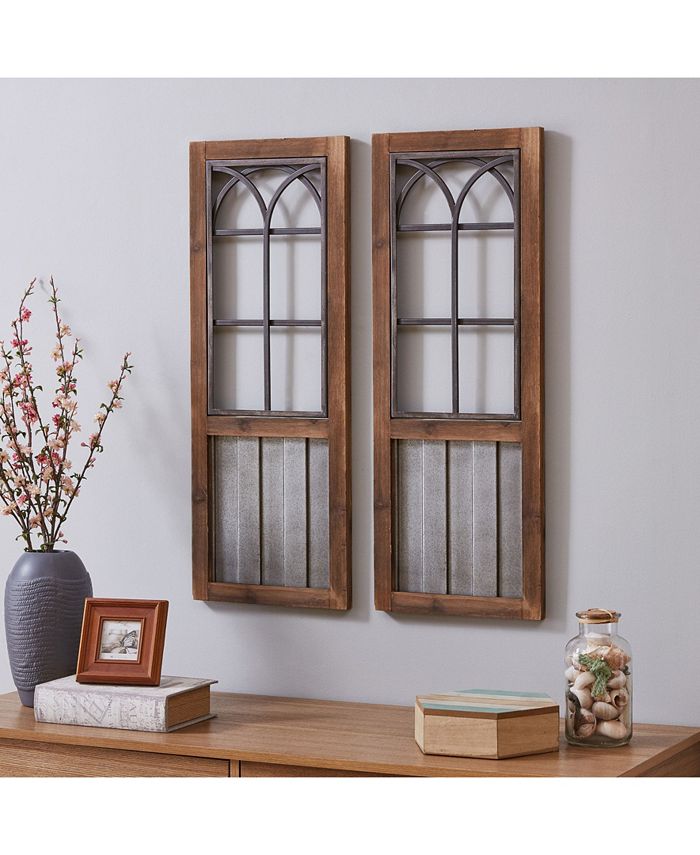 FIRSTIME & CO Willow Farms Window Wall Plaque, Set of 2 - Macy's