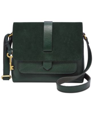 Fossil Kinley Leather Crossbody - Macy's