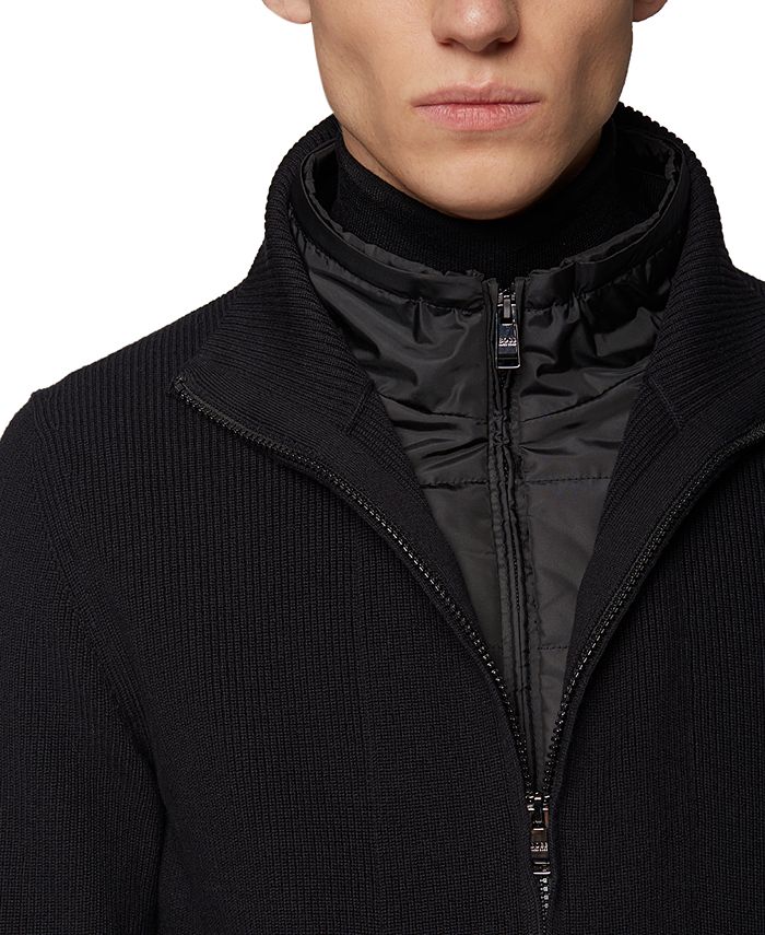Hugo Boss BOSS Men's Belmo Zip-Through Knitted Jacket - Macy's
