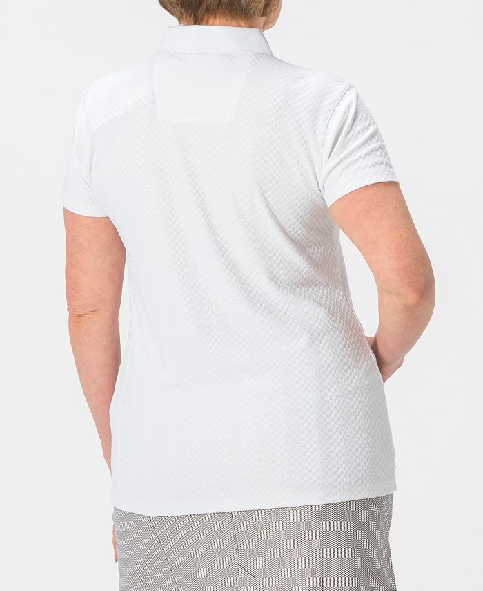 Nancy Lopez Grace Short Sleeve Polo Plus - Macy's