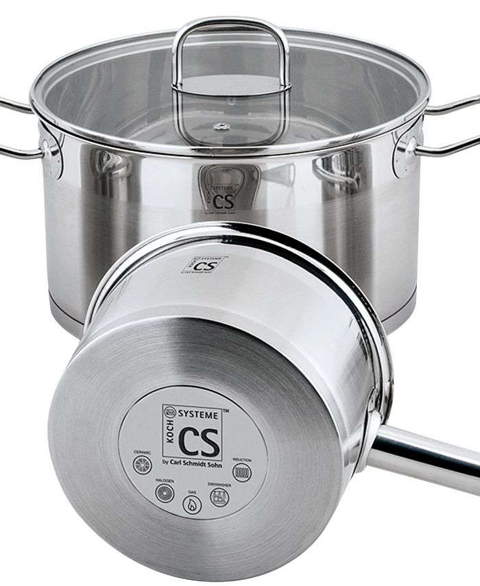 CS KOCHSYSTEME Herten 7 Piece Stainless Steel Cookware Set - Macy's