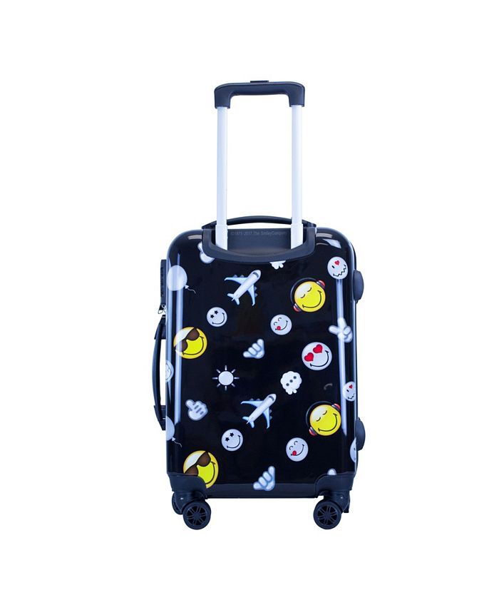 Smiley World Happy Travels 3 Piece Luggage Set - Macy's