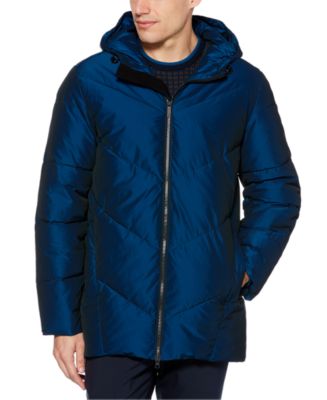 Perry Ellis Men's Irridescent Puffer Jacket - Macy's