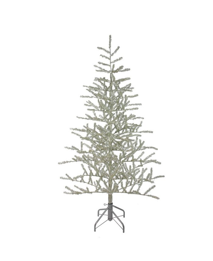Northlight 5' Silver Tinsel Twig Artificial Christmas Tree - Unlit - Macy's