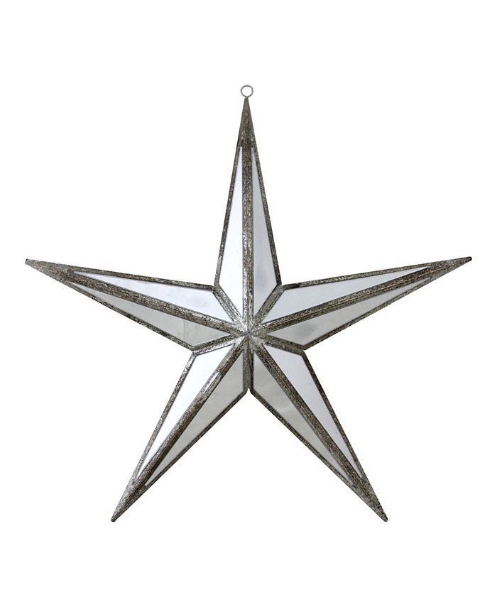 Northlight 11" Mirrored Five Point Star Christmas Ornament - Macy's