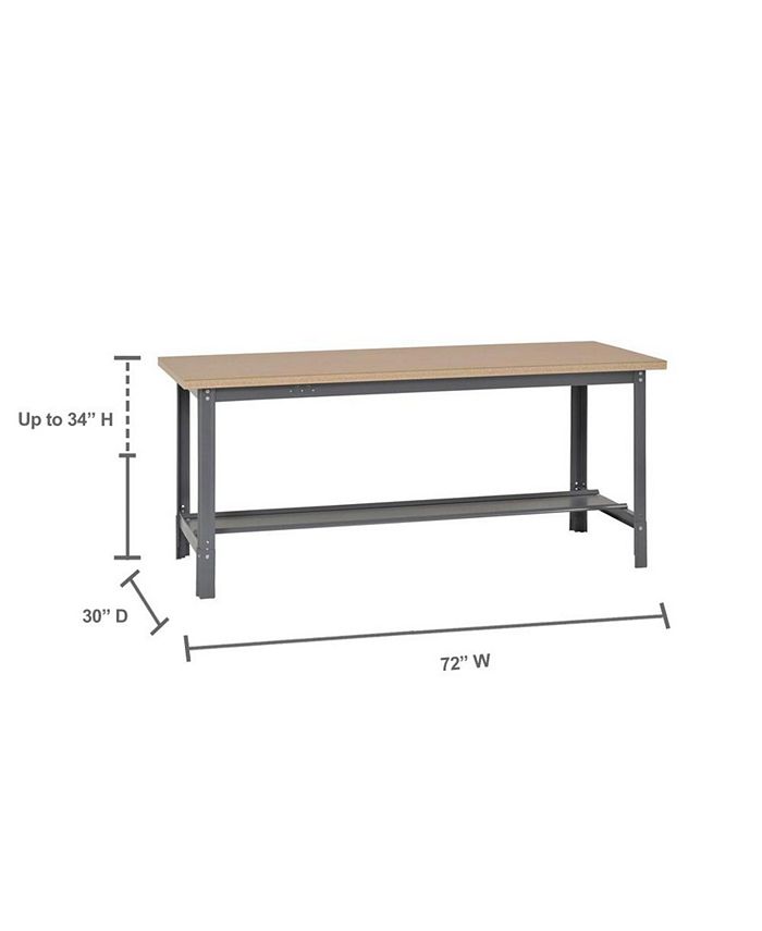 Edsal Steel Workbench with Shelf - Macy's