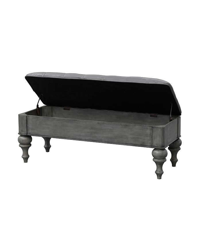 Coast to Coast Upholstered Accent Storage Bench, Quick Ship - Macy's
