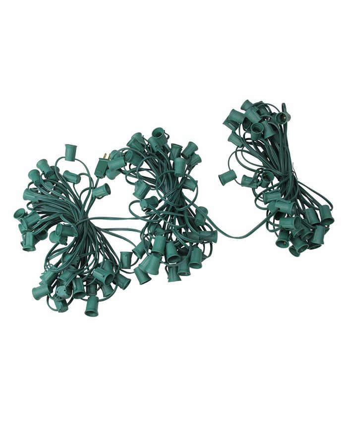 Northlight 100' Commercial C9 Christmas Light Socket Set - 12" Spacing ...