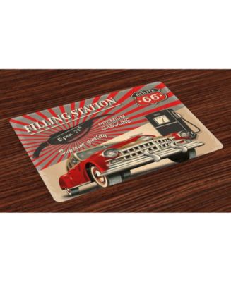 Ambesonne Cars Place Mats, Set of 4 - Macy's