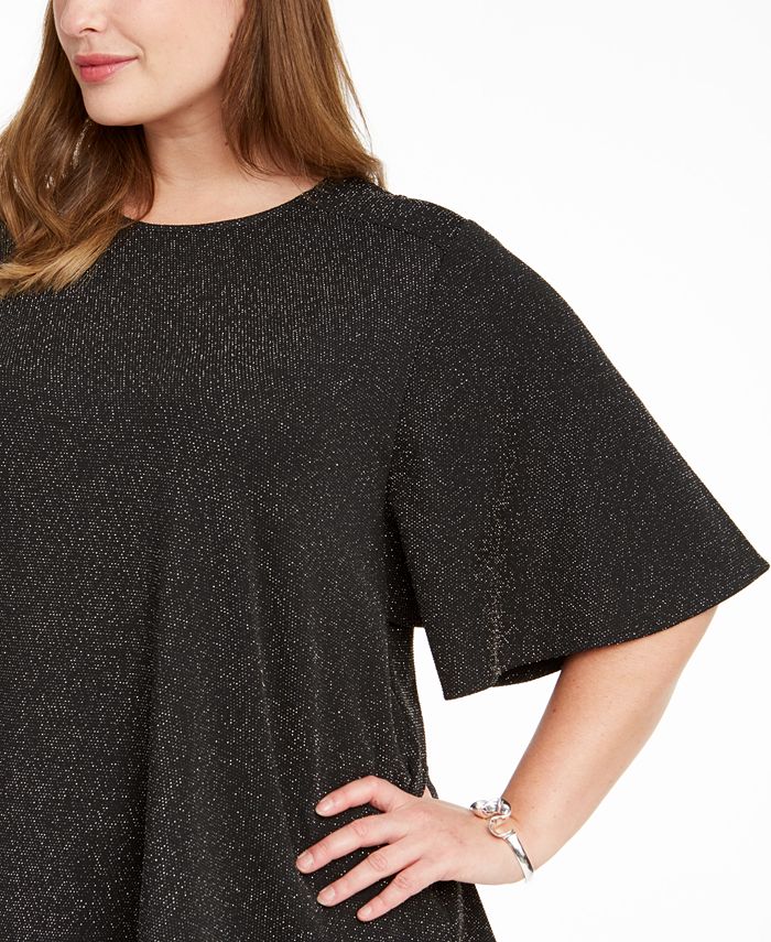 Nine West Plus Size Metallic Top - Macy's