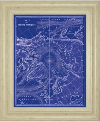 Classy Art Arctic Map by The Vintage-Inspired Collection Framed Print ...