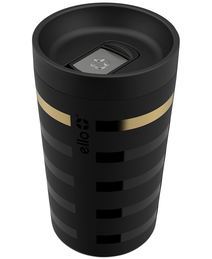 Ello Jones 11-Oz. Stainless Steel Coffee Tumbler, Black Metallic ...