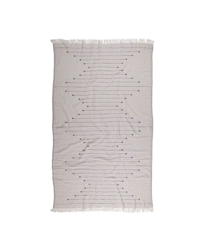 Olive and Linen Sedona Double Sided Throw - Macy's