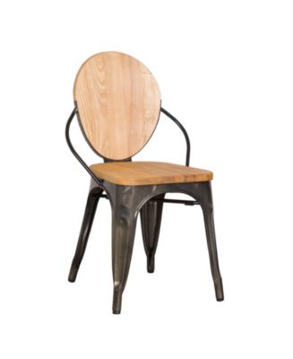 Fine Mod Imports Metal Dining Chair - Macy's