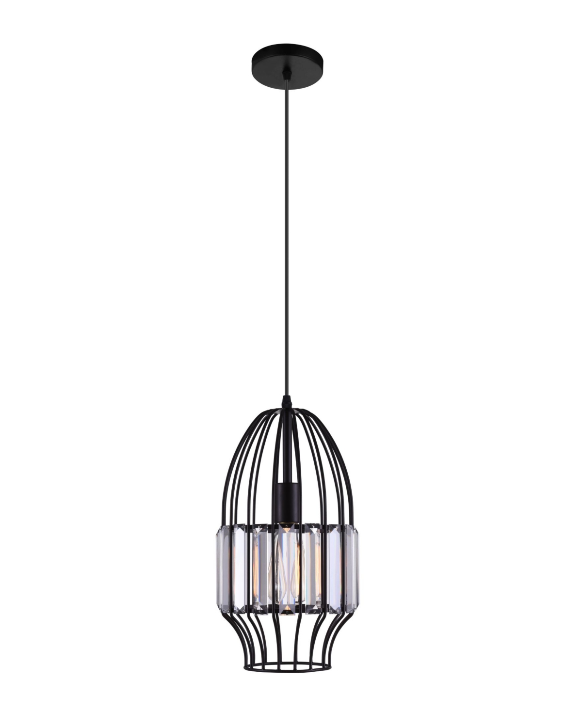 Click here for Cwi Lighting Alethia 1 Light Mini Pendant - Black prices