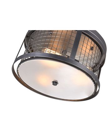 CWI Lighting Manito 3 Light Flush Mount - Macy's