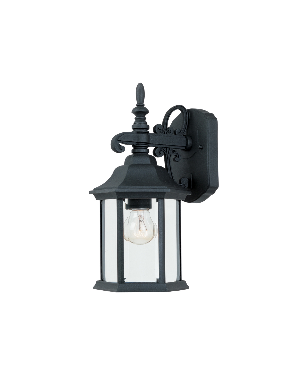 Click here for Designers Fountain Devonshire Wall Lantern - Black prices