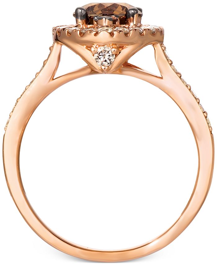 Le Vian Diamond Halo 20th Jubilee Ring (1-5/8 ct. t.w.) in 14k Rose and ...