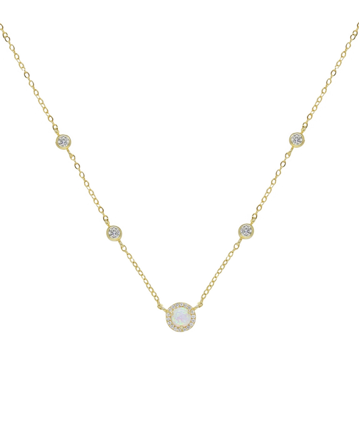 Click here for Ettika Olivia Opal and Crystal Necklace - Gold prices