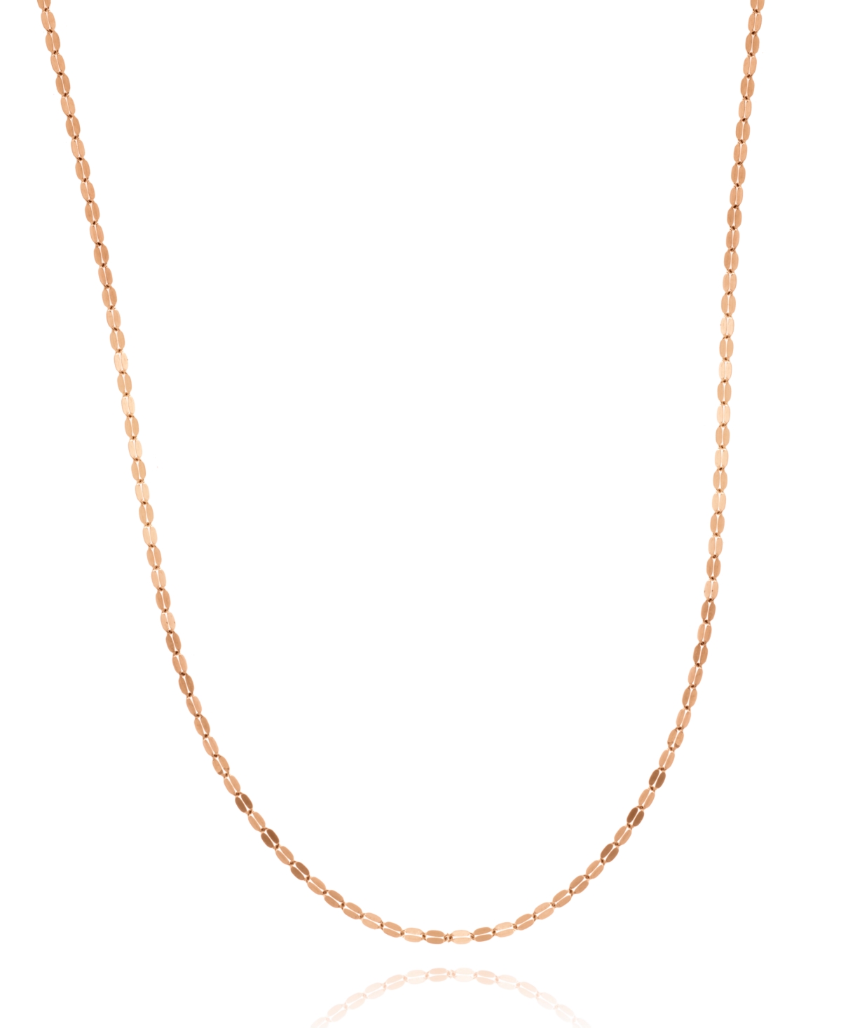 Click here for 20 Mirror Link Chain (1-1/2mm) in 14K White or Ros... prices